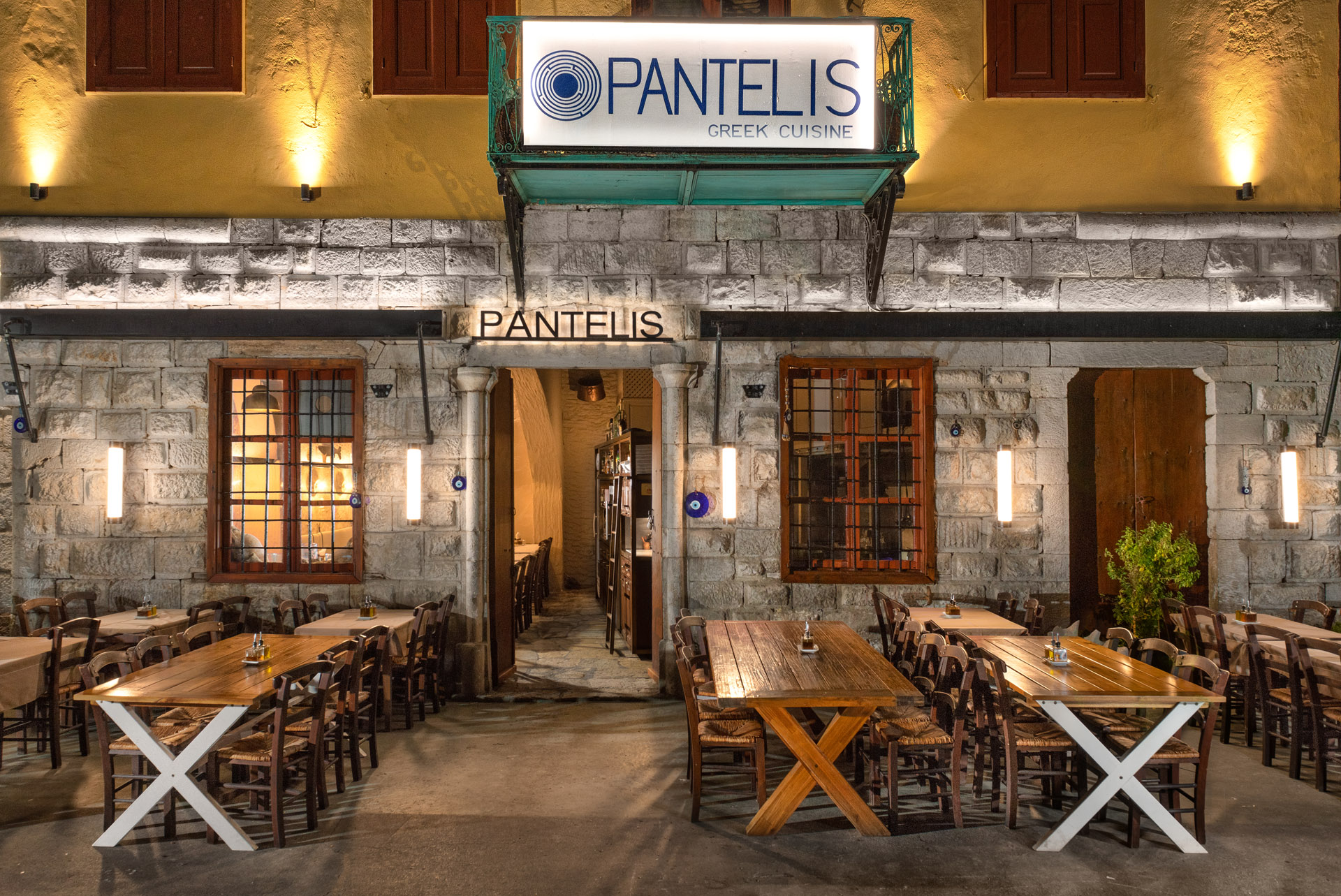 Pantelis Restaurant Symi | Eleni Karimali | Architect based in Rhodes ...