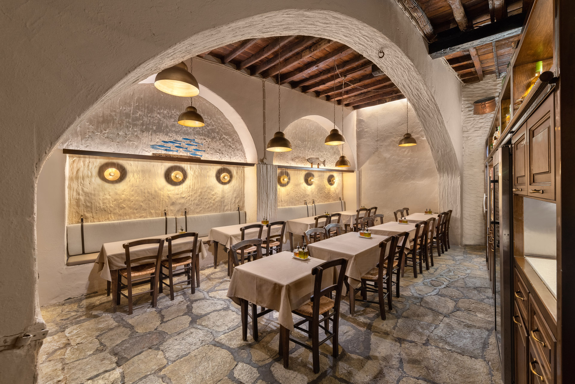 Pantelis Restaurant Symi | Eleni Karimali | Architect based in Rhodes ...