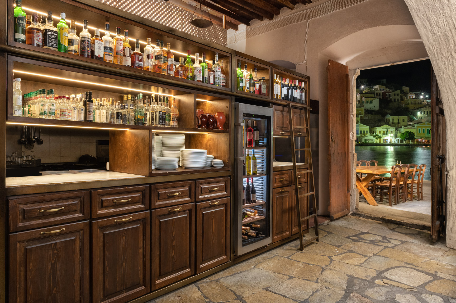 Pantelis Restaurant Symi | Eleni Karimali | Architect based in Rhodes ...